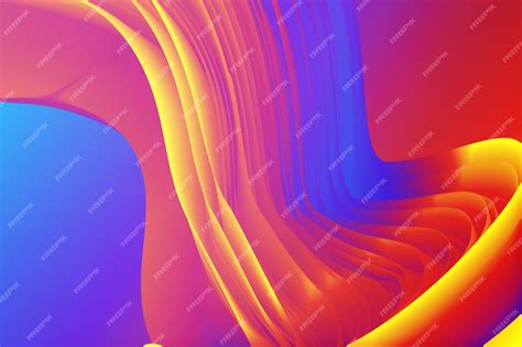 Premium Vector Blended Overly Colorful Gradient Creative Abstract With Wavy Style With Vector