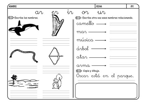 Fichas De Lectura Inicial Letra R
