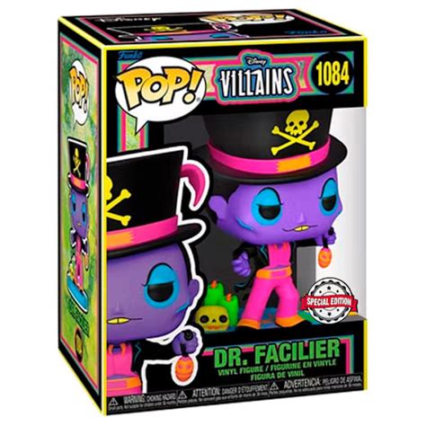 POP figur Disney Villains Dr Facilier Black Light Exklusiv multifärg