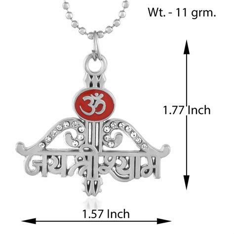 Jai Shree Shyam Pendant At ₹ 50piece रिलीजियस पेंडेंट In Jaipur Id