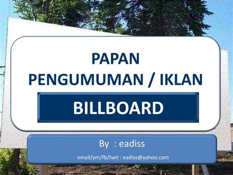 Ppt Papan Pengumuman Iklan Powerpoint Presentation Free Download