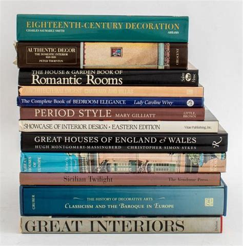 Classicism And Period Interior Design Reference Book Sold At Auction On