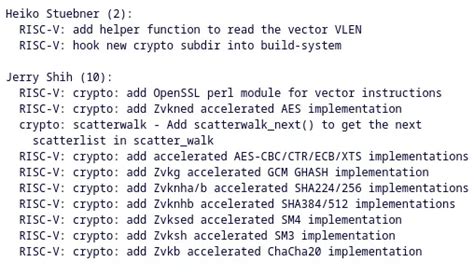Linux Patches Speed Up Kernel Crypto Functions With Risc V Vector