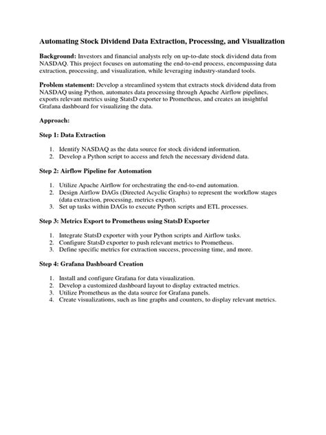 Automating Stock Dividend Data Extraction Pdf