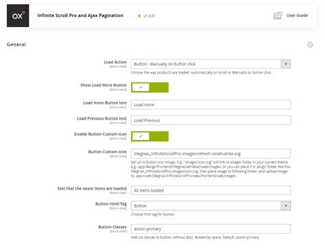infinite scroll and ajax pagination extension for magento 2 olegnax