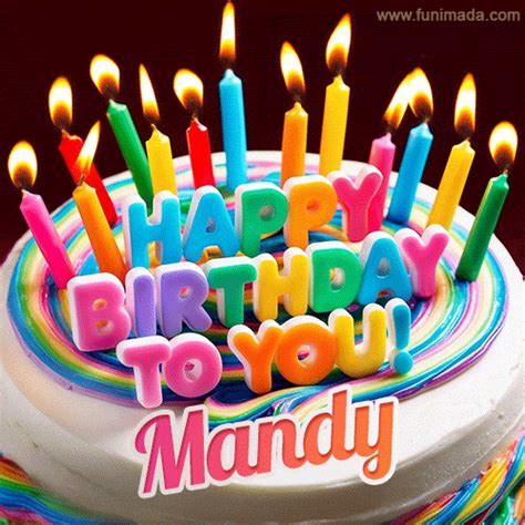 Mandys Name Happy Birthday Cake  Download On