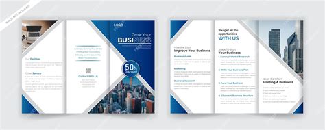 Premium Vector Creative Modern Corporate Business Trifold Brochure
