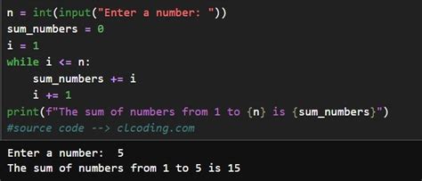 Write A Python Program That Asks The User For A Number N And Calculates