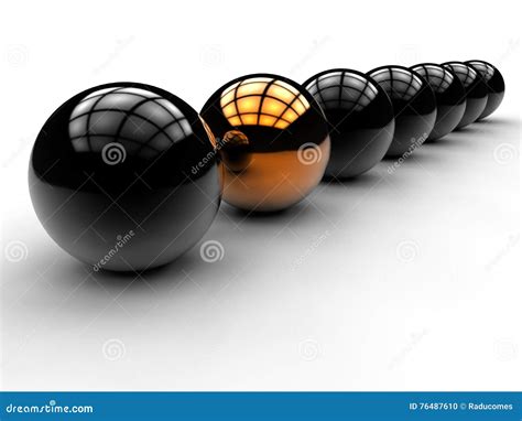 multiple spheres clustered in the center stock illustration