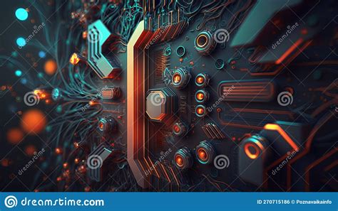 Modern Technology Background Generative Ai Stock Illustration Illustration Of Abstract