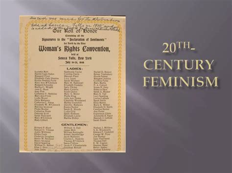 First Wave Feminism Pptx