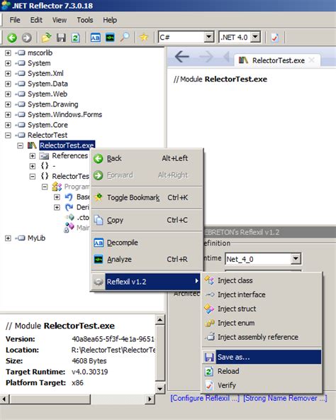 Reflectorreflexil 修改编译后的c Dll 文件reflexil Replace All With Code Csdn博客