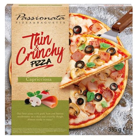 Frozen Pizza Passionata Capricciosa With Pork Ham Cheese Mushrooms