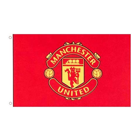 【楽天市場】マンチェスターユナイテッド チームオフィシャル Core Crest ラージサイズフラッグ 150cm×90cm正規品メール便