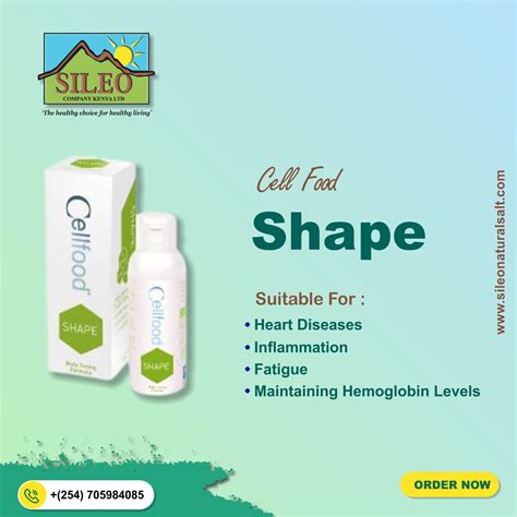 Cell Food Shape Sileo Company Kenya Ltd