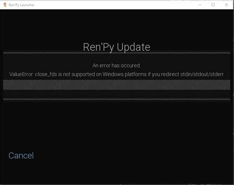 Error When Updating From Nightly 7 Issue 4445 Renpy Renpy GitHub