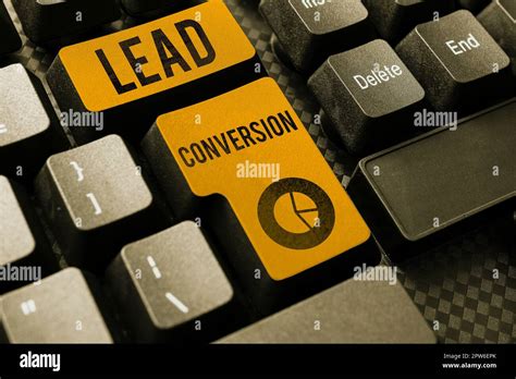 Writing Displaying Text Lead Conversion Concept Meaning Process Of