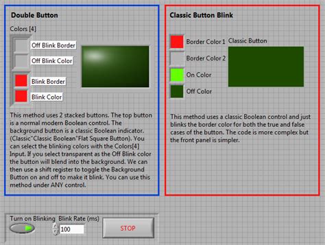 Custom Blinking Color And Size For Buttons And Other Controls