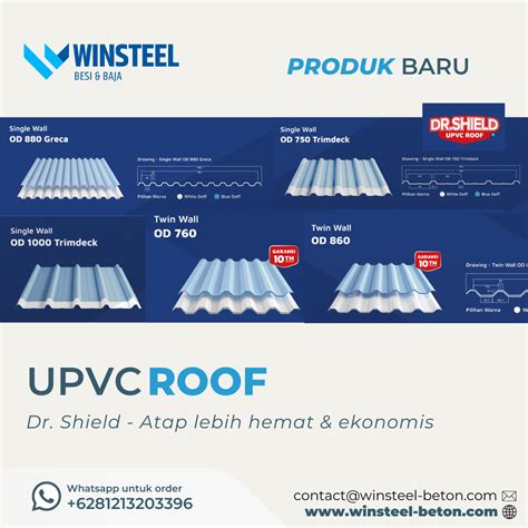 Dr Shield Upvc Roof Solusi Atap Ramah Lingkungan Winsteel