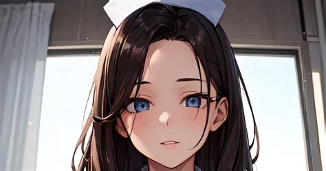 Aiイラスト 蔑んだ目？な茶髪爆乳ナースさん ユーキヒロ自己紹介読んでのイラスト Pixiv