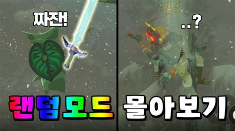 미쳐버린 운빨의 젤다 왕눈 랜덤모드 1~5편 몰아보기 Youtube