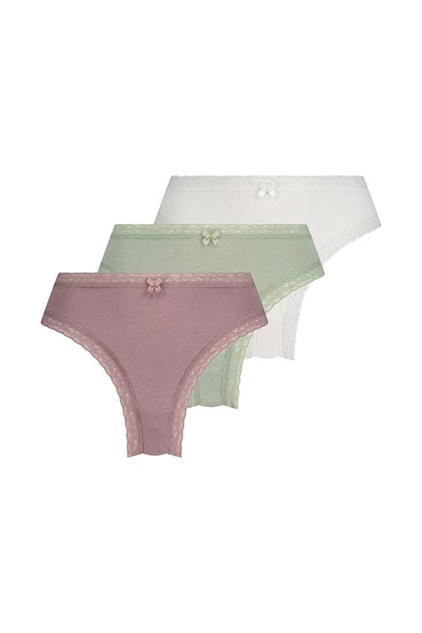 Hunkemoller Set De Chiloti Din Amestec De Modal Cu Garnitura De