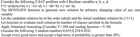 solved consider the following 2 sat problem with 4 boolean