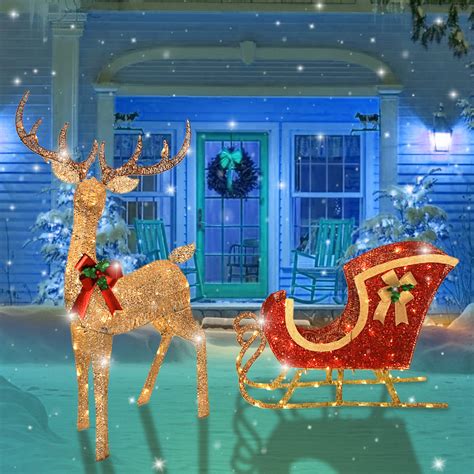 Lighted Christmas Deer