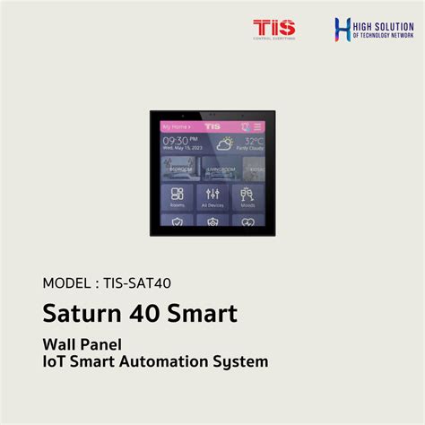 Tis Sat40 Tis Saturn 40 Smart Wall Panel Iot Smart Automation System Hstn