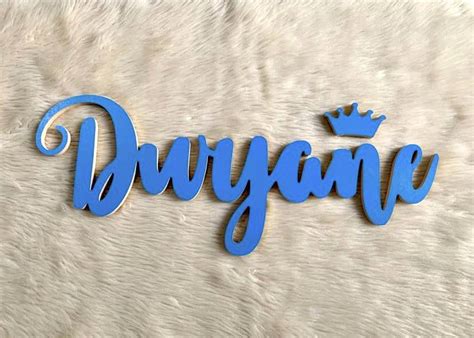 Cursive Wooden Name Sign Modern Lazada PH