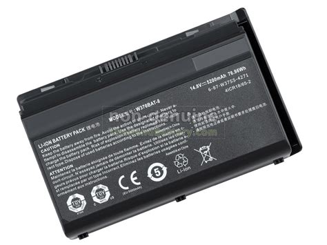 Clevo 6 87 W37ss 4271 แบตเตอรี่สำหรับเปลี่ยนแล็ปท็อป