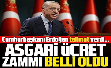Erdoğan talimat verdi Asgari ücret zammı için 2 formül Geyve Medya