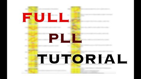 Full PLL Tutorial YouTube