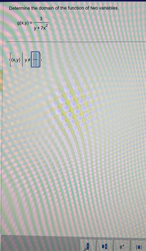 Solved Determine The Domain Of The Function Of Two Chegg