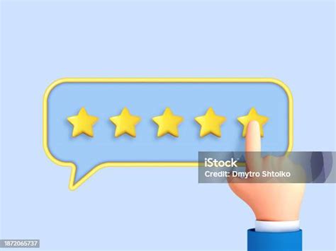 3d 만화 인간의 손 마킹 5 성급 등급 긍정적인 고객 경험 개념 벡터 3d 일러스트 레이 션 0명에 대한 스톡 벡터 아트 및 기타 이미지 Istock