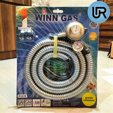 Jual REGULATOR GAS SELANG MERK WINN W GAS SNI ORIGINAL INDIKATOR SELANG GAS MERK WINN