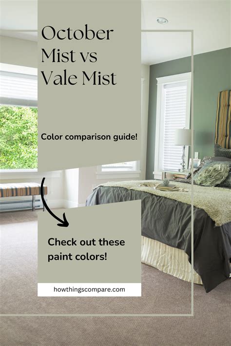 October Mist Vs Vale Mist Color Comparison Guide Sage Green Paint