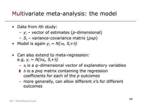 ppt multivariate meta analysis software models and applications