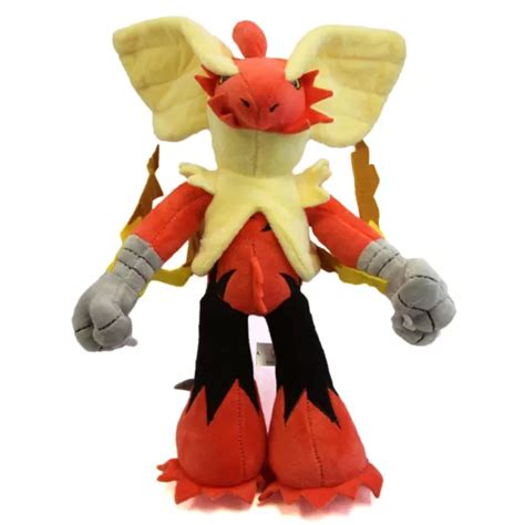Mega Blaziken Pkm 12 In Plush Bursyamo Gen 6 X Y Fire Type Anime Soft