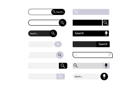 Search Bar User Interface Collection Desing Ui By Thehungryjpeg