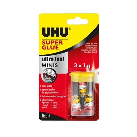 Uhu Super Glue Ultra Fast Minis Hobby Point
