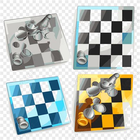 棋盤剪貼畫 國際象棋遊戲圖標與棋子卡通 向量室内游戏和运动eps圖案素材免費下載，可愛卡通圖片，尺寸4267 × 4267px Lovepik