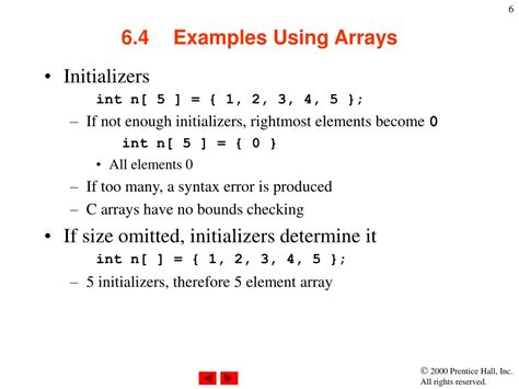 Ppt Chapter 6 Arrays Powerpoint Presentation Free Download Id6459323