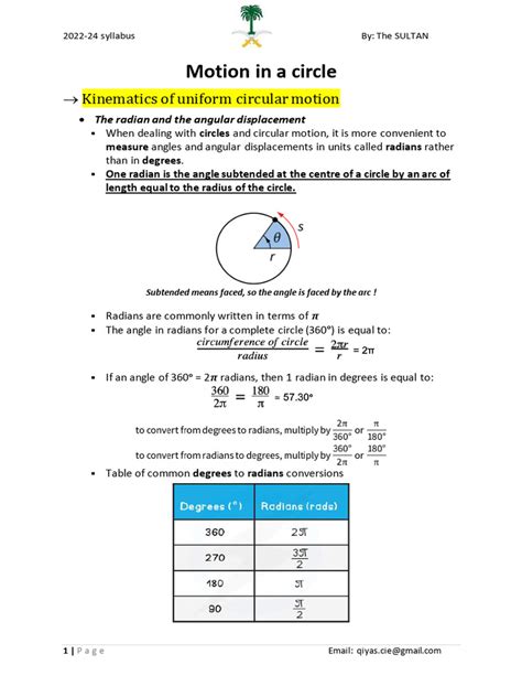 Motion In A Circle Pdf Acceleration Velocity