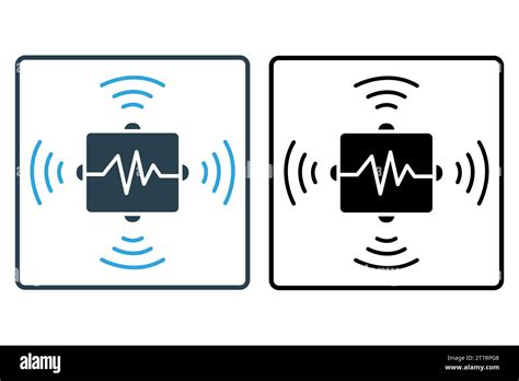 Advanced Sensors Icon Sensor With Data Waves Icon Related To