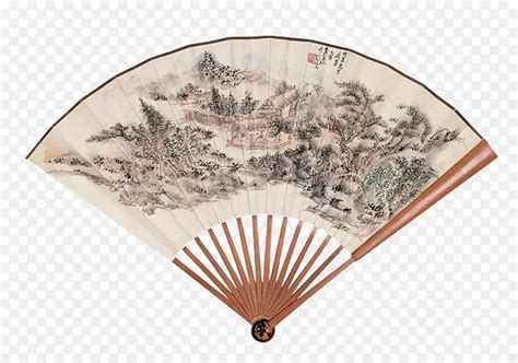 山水画的扇子png图片素材下载图片编号8829905 Png素材网