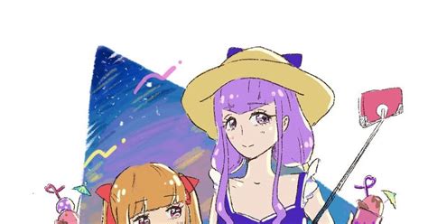 Hugっとプリキュア えみルールー ナイトプール回 溝（ハマダ豆丸）のイラスト Pixiv