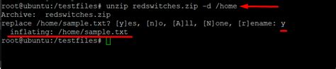 6 step guide to use unzip command in linux