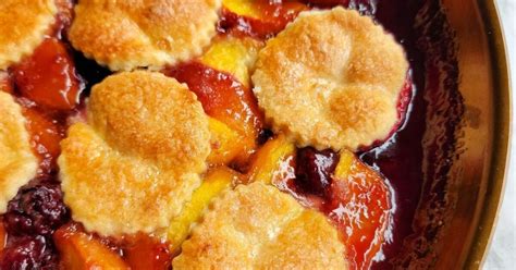 Cherry Peach Shortbread Cobbler Recipe Classic Peanut Butter