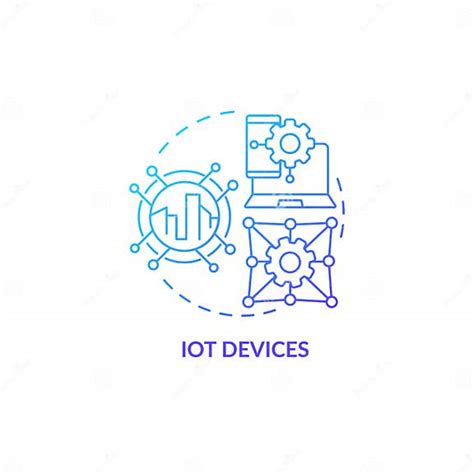 Iot设备蓝色梯度概念图标 向量例证 插画 包括有 数字式 控制 任命的 设备 编辑可能 图象 240631303